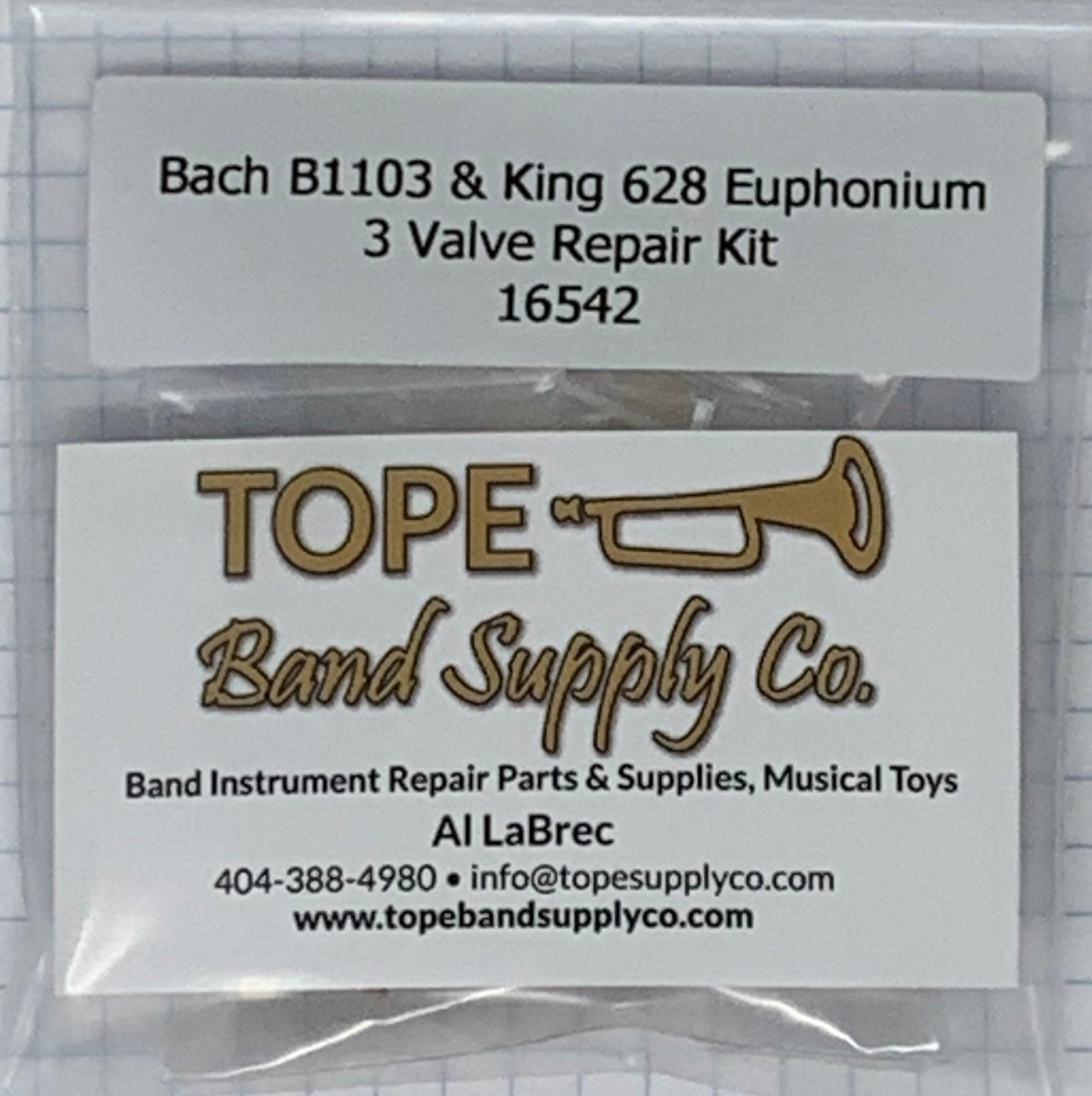 Euphonium Valve Repair Kit for Bach, Conn & King (3 or 4 Valve) – TOPE ...